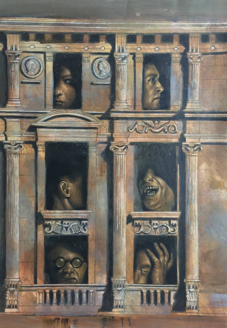 The City 2 Painting by Philip Wroe | Saatchi Art