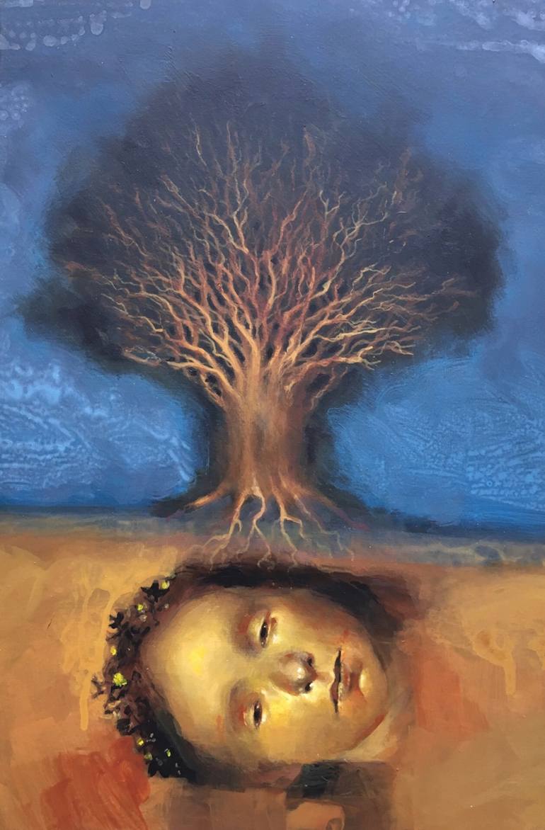 A Live Oak Growing Painting by Philip Wroe | Saatchi Art