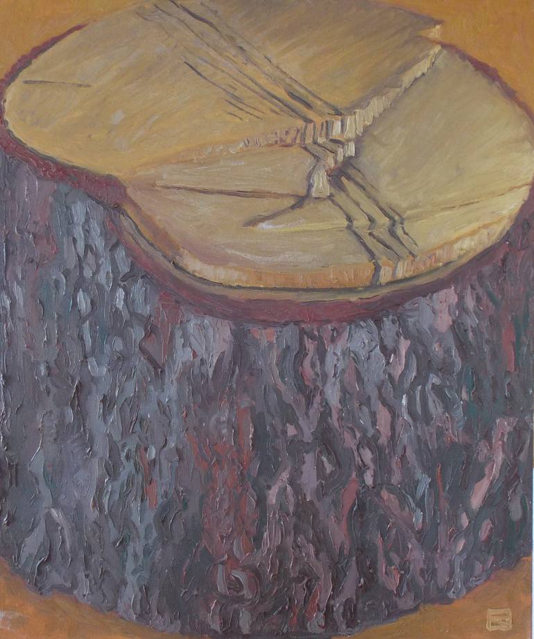 big willow trunk Painting by Radu Remus | Saatchi Art