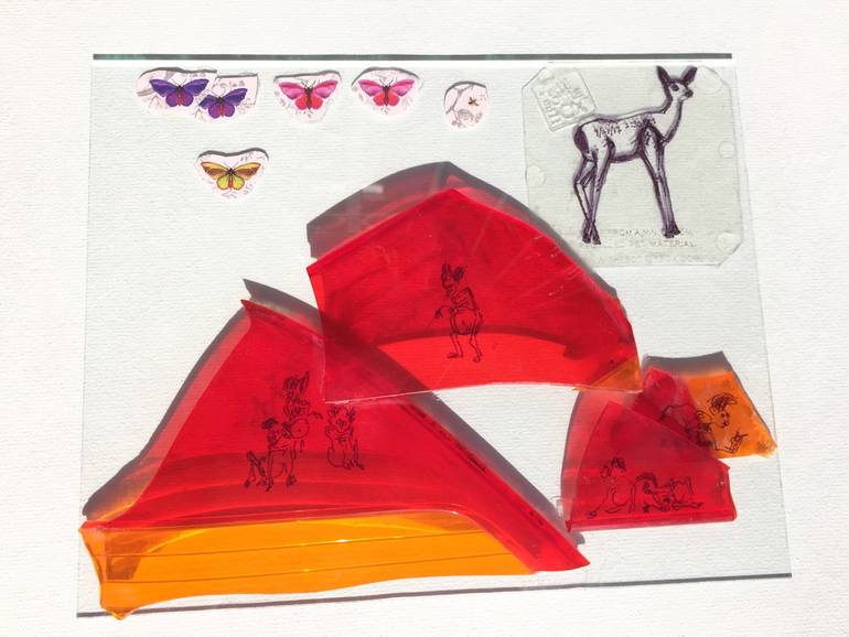 Detritus Drawing: Spirit Animal with Gaki Zoshi Hungry Ghosts and ...