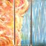 Fire and Water Painting by Tan-Li Chi | Saatchi Art
