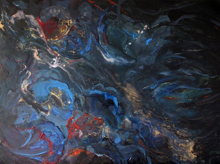 The Fire Came in Waves Painting by Felicity Grabkowski | Saatchi Art