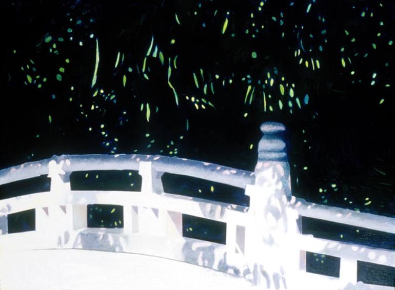 Bridge near Meiji Jingu, #4 (Cat. No. 238) Painting by Merrilee ...