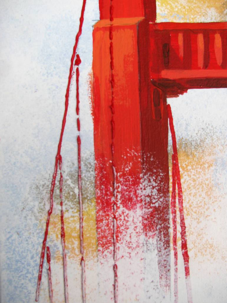 Golden Gate Bridge in the Fog 2 Painting by Patrick Bornemann | Saatchi Art