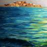 Alcatraz from the Ferry Painting by Patrick Bornemann | Saatchi Art