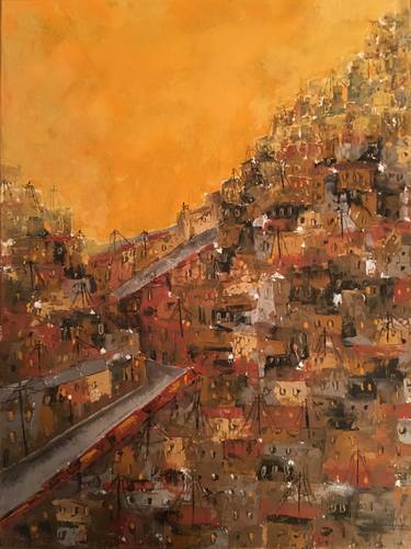 Painting Original oil painting Favela Oil Art & Collectibles etna.com.pe