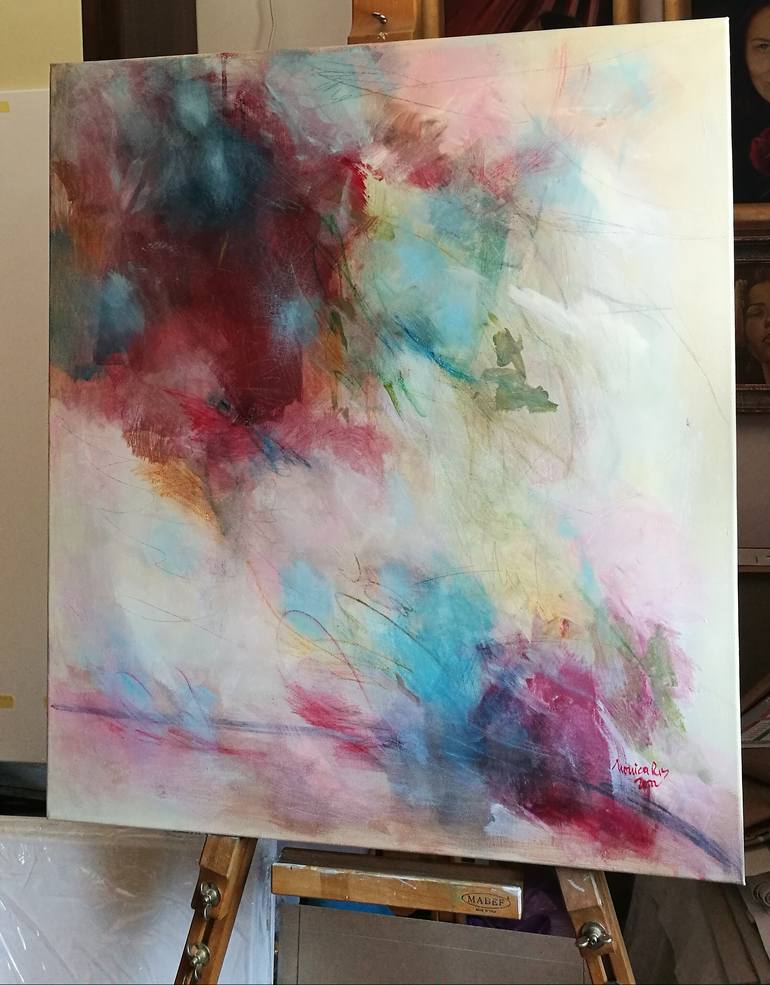 Love and Paragraphs Painting by Monica Rus | Saatchi Art