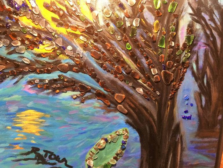 Breezing Through Falling Time Painting by Rachel Town | Saatchi Art