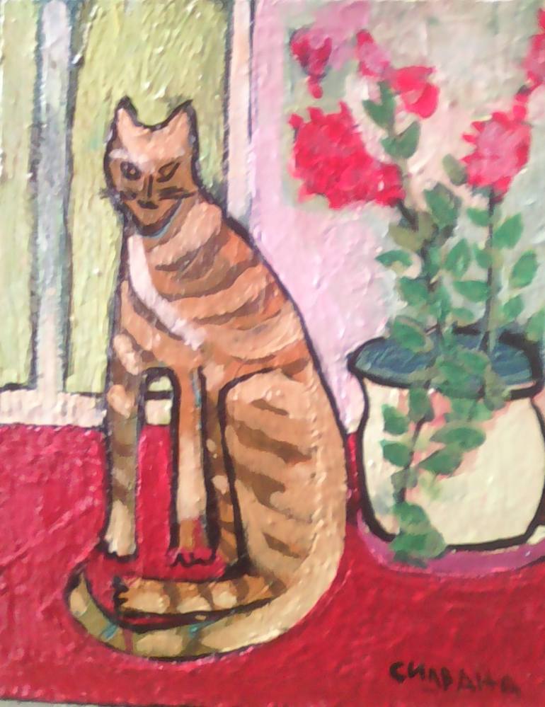 A CAT Painting by Silvana Spasic | Saatchi Art
