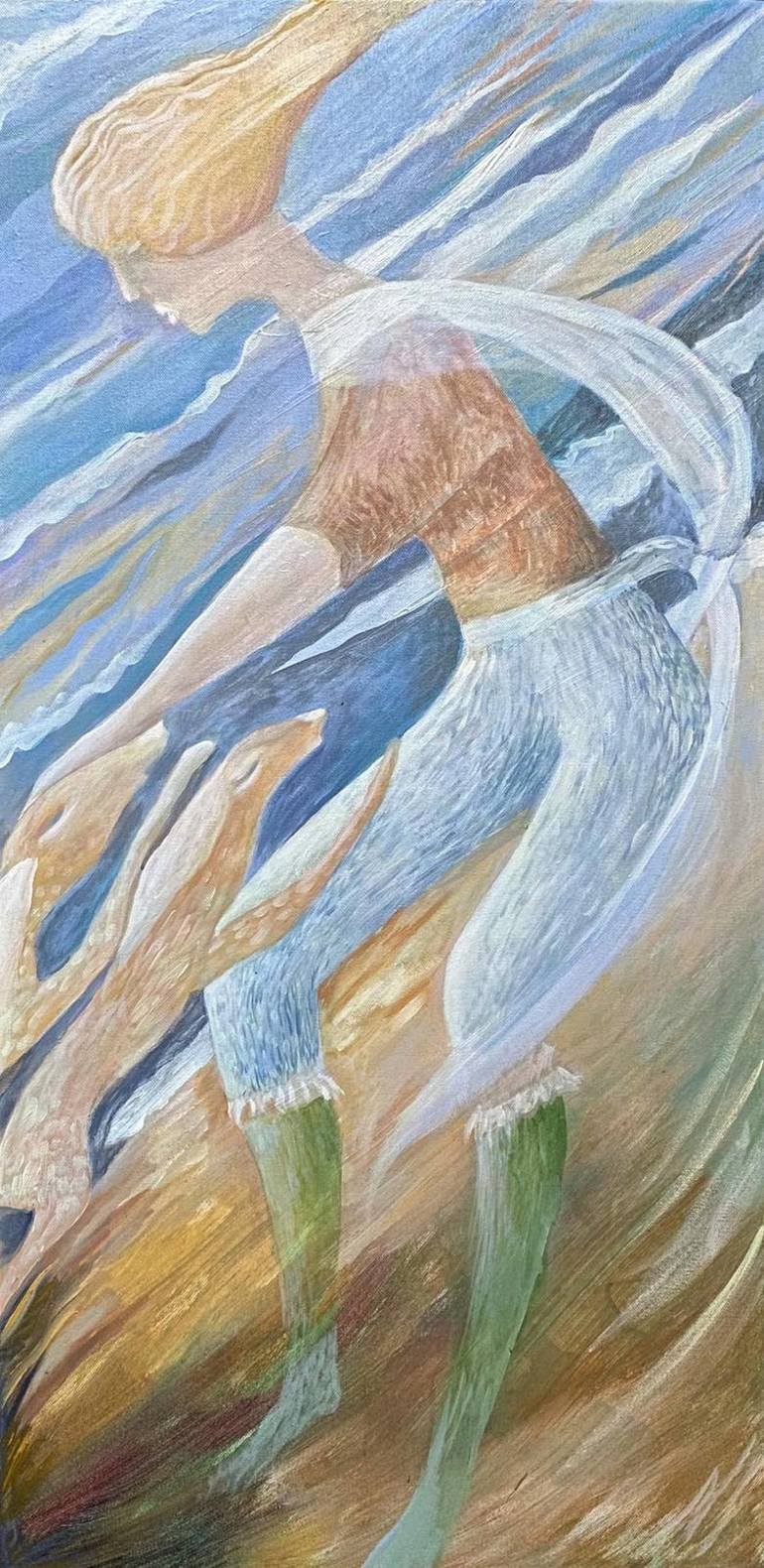 Windy greeting Painting by Natalie Smith | Saatchi Art