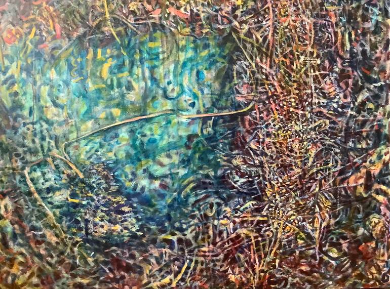 Inside Outside Inside Painting by Carol-anne Gainer | Saatchi Art