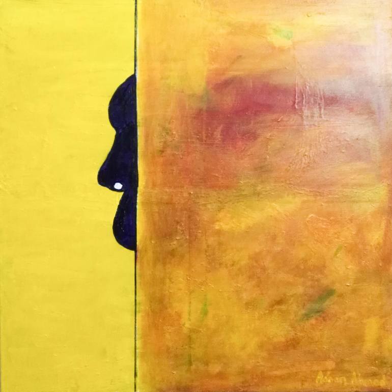 Side Face Painting by Adnan Ahmad | Saatchi Art