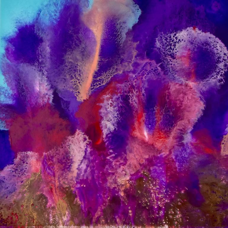 Purple Rain Painting by Tropic of Elle Art | Saatchi Art