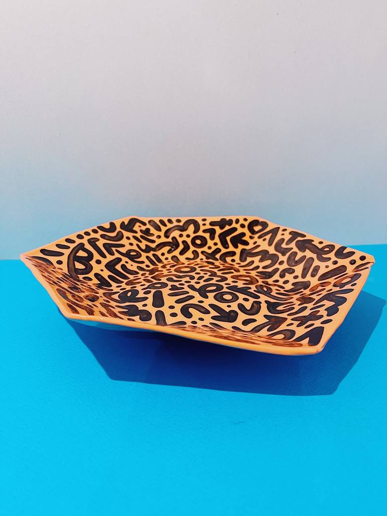 Big mark platter Sculpture by Fiona Clark | Saatchi Art