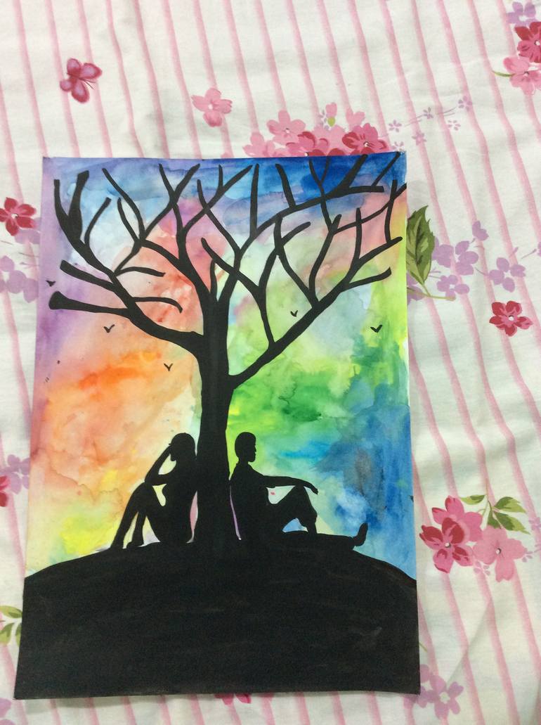 Colours of life Painting by Avni Jain | Saatchi Art