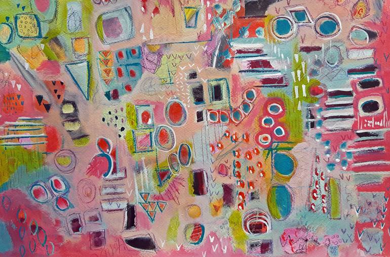 Neighbourhood Painting by Michelle Mann | Saatchi Art