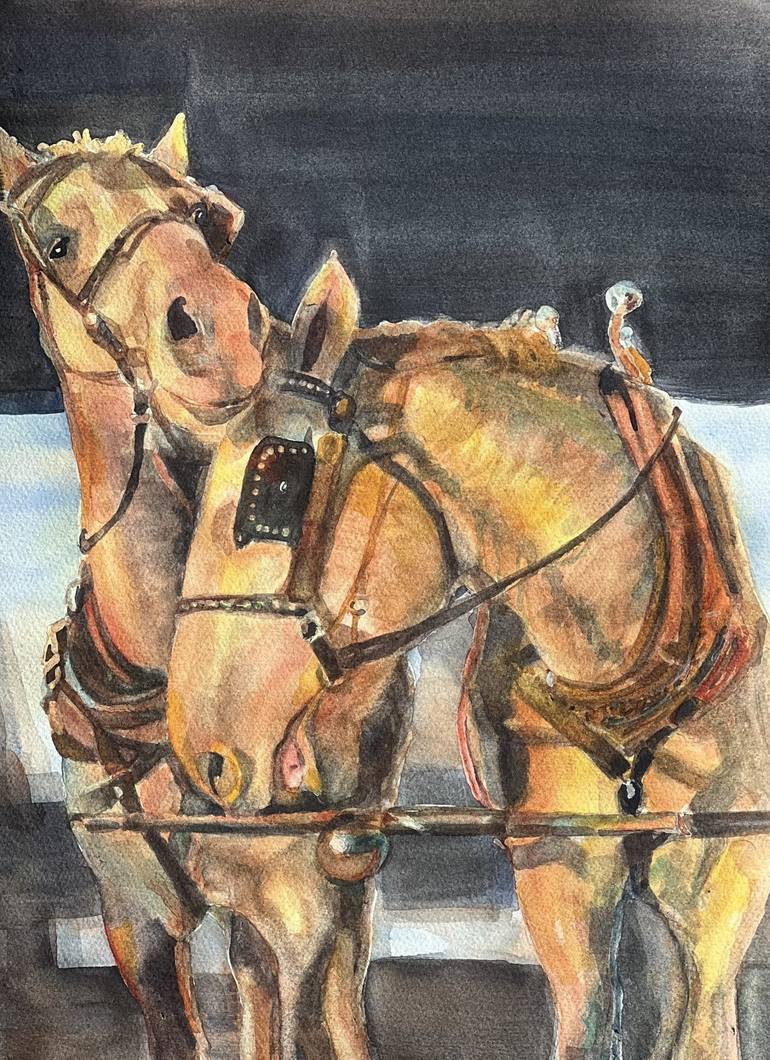 Nuzzle Painting by Bronwen Jones | Saatchi Art