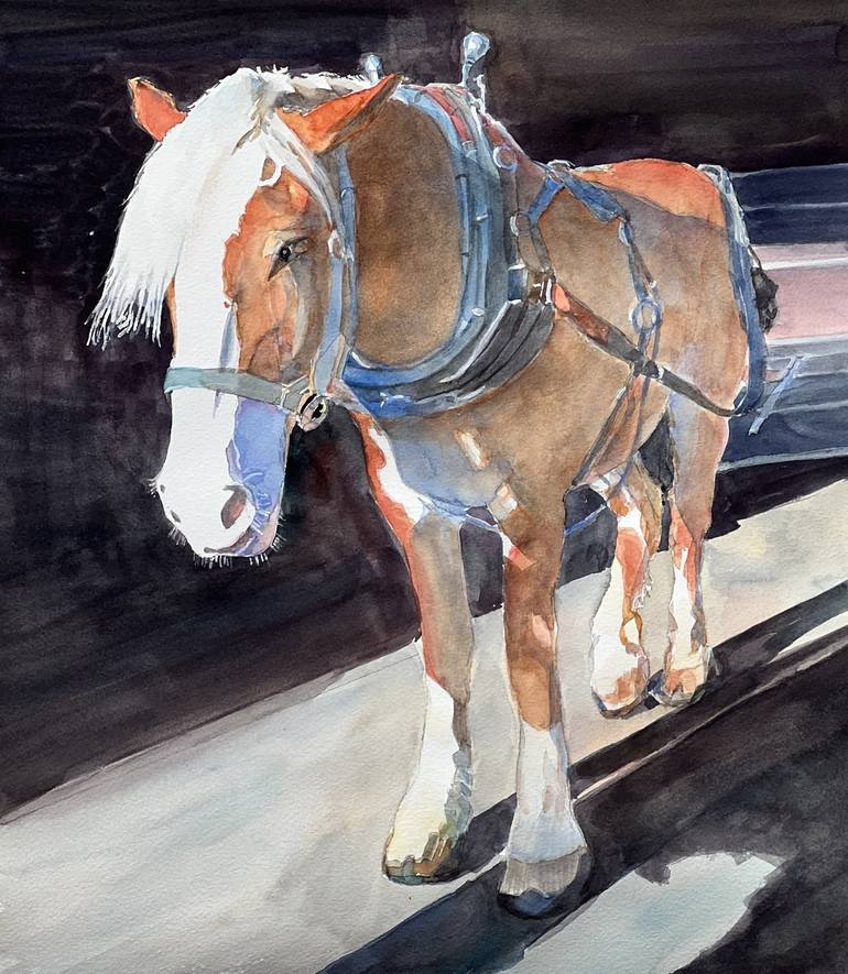 Rest Between Rides Painting by Bronwen Jones | Saatchi Art