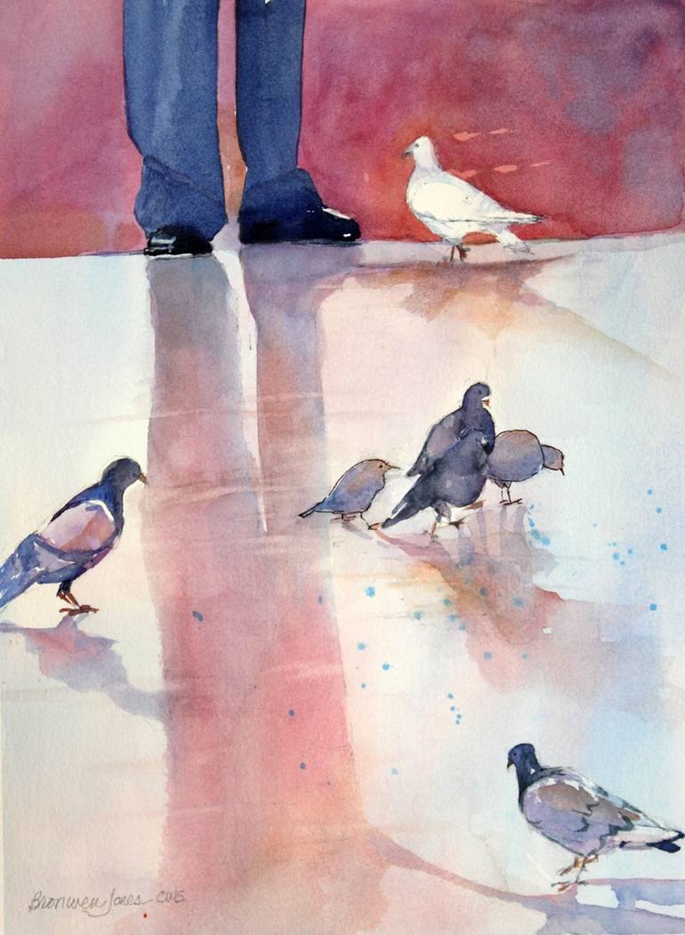 The Gathering Painting by Bronwen Jones | Saatchi Art