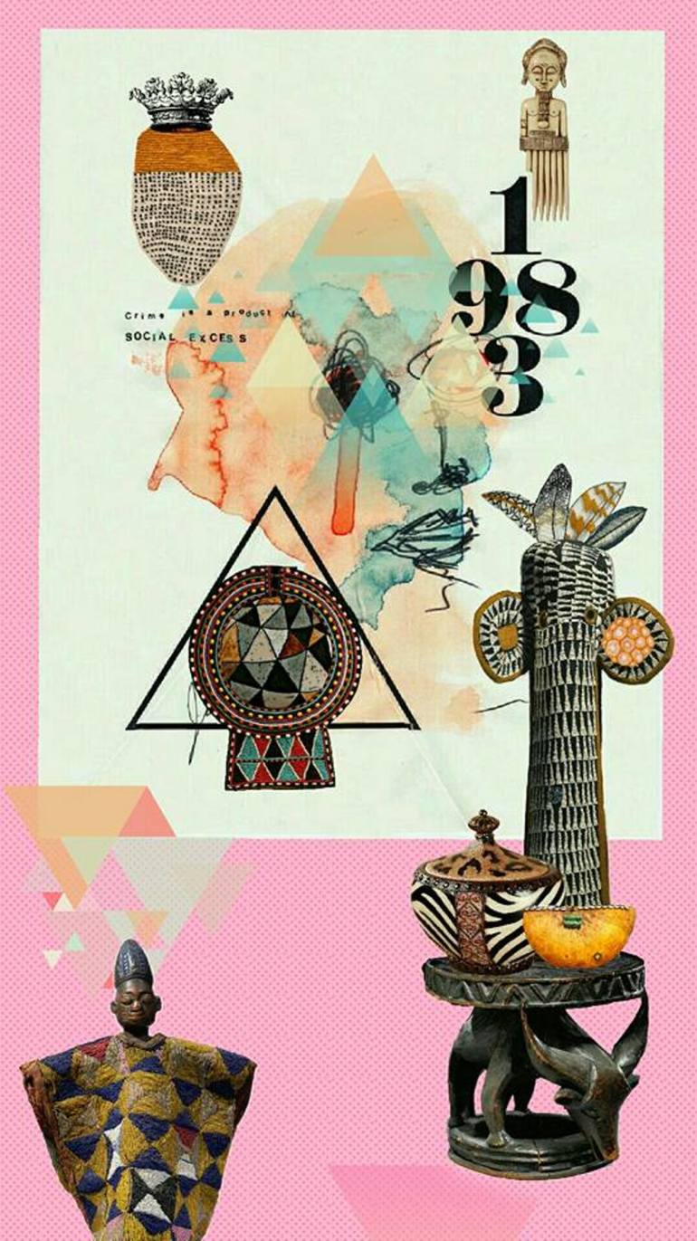 Treasure the tribe - Limited Edition 1 of 30 Mixed Media by varnita sethi | Saatchi Art