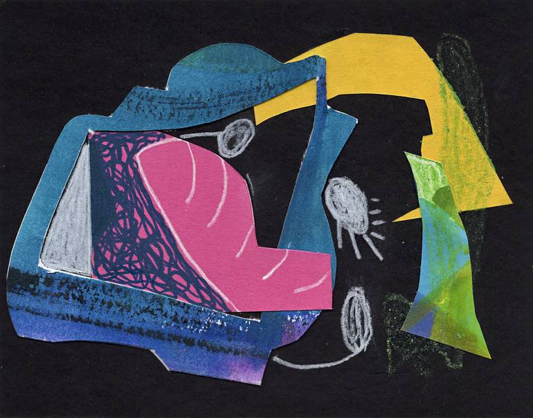 Untitled Series with Black Paper Collage by Cristina Muniz | Saatchi Art