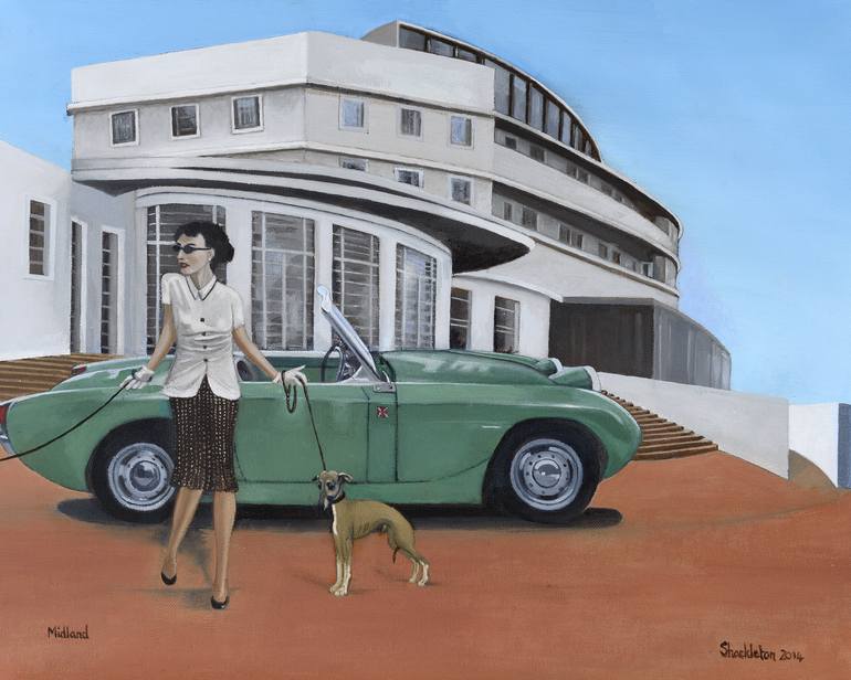 Midland Hotel Painting by Andy Shackleton | Saatchi Art