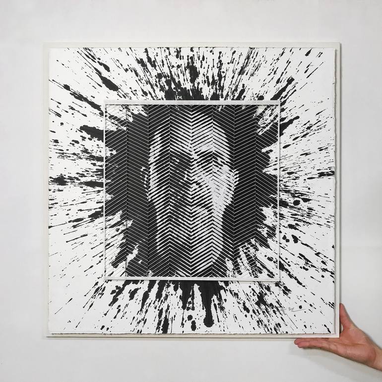 Untitled (Chuck Close) Collage by Hyun Yoo | Saatchi Art