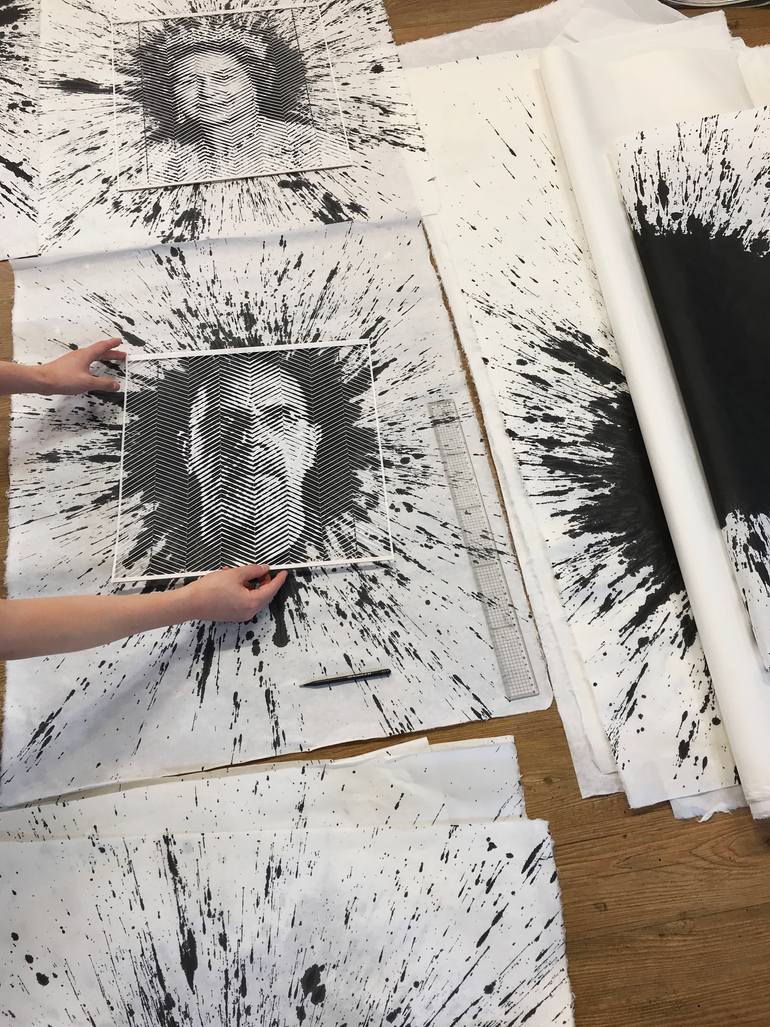 Untitled (Chuck Close) Collage by Hyun Yoo | Saatchi Art