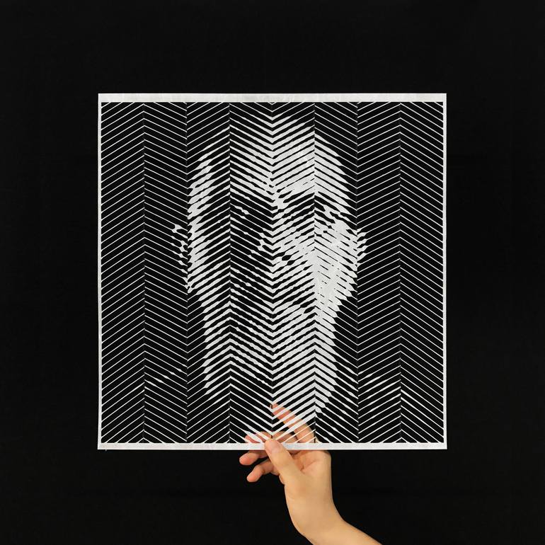 Untitled (Chuck Close) Collage by Hyun Yoo | Saatchi Art