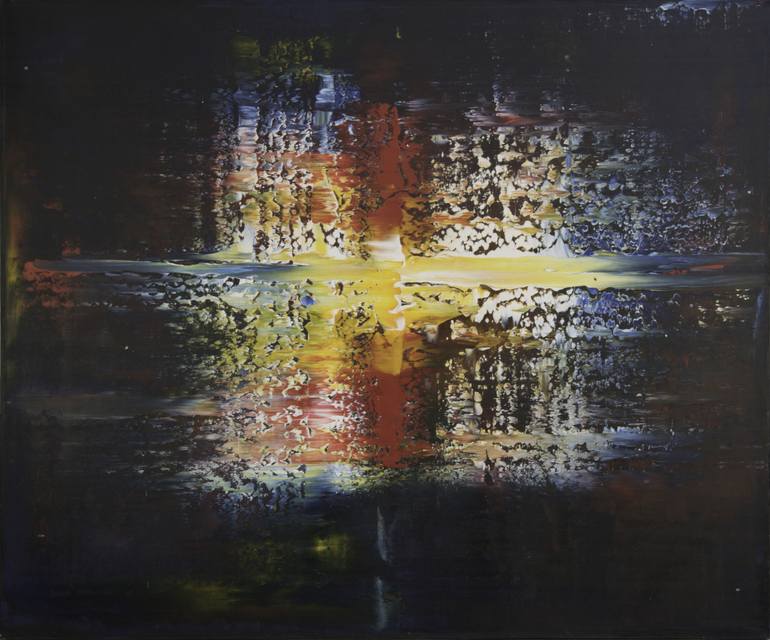 Abstract Reflections Painting by Sumath Kunsumaso | Saatchi Art