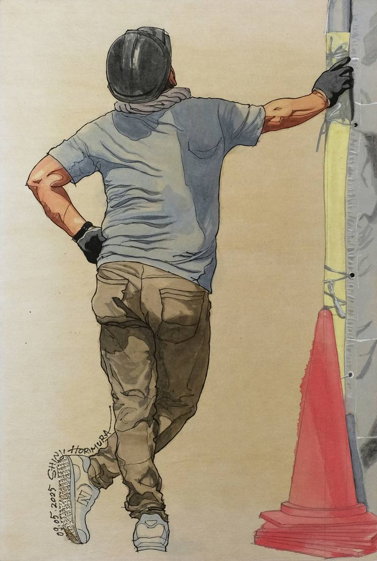 Repaint Painting by Shinji Horimura | Saatchi Art