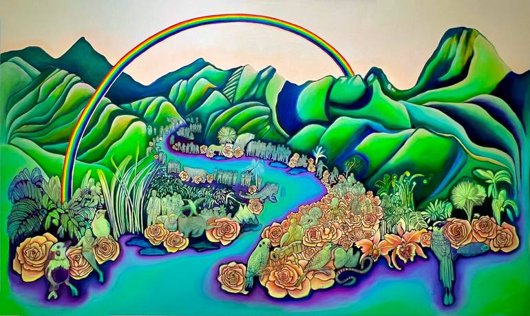 El Rio Nuevo Painting by Ana Maria Velasco | Saatchi Art