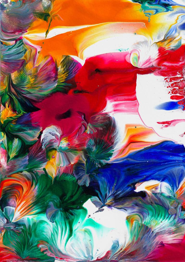 The butterfly is a flying flower Painting by Bokani Tshidzu | Saatchi Art