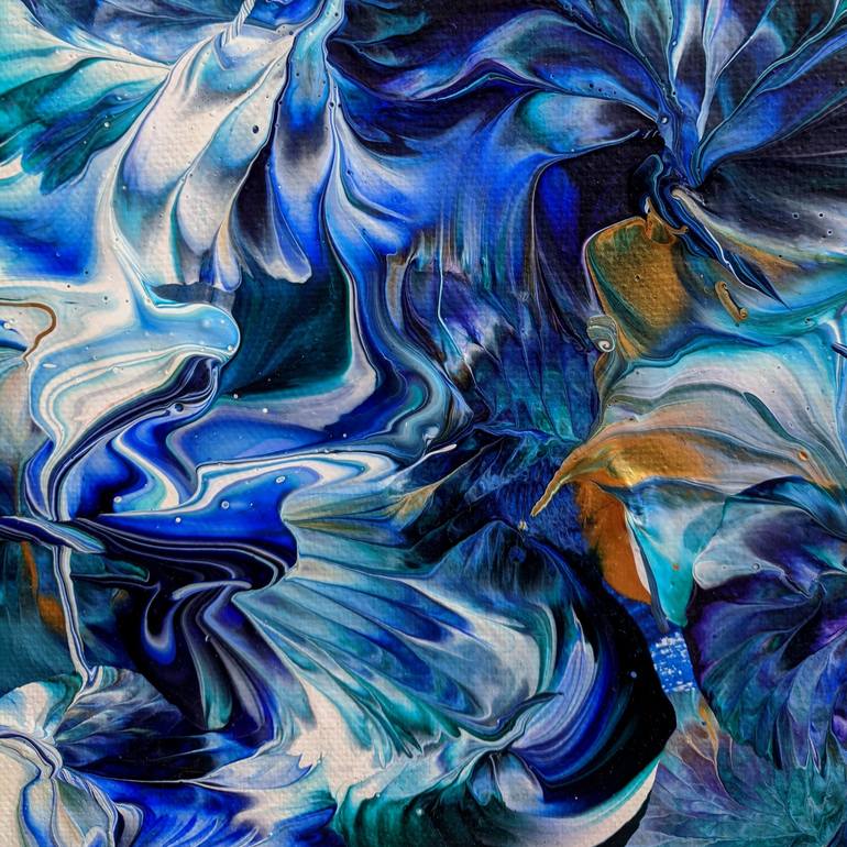 Light Aquatic Painting by Bokani Tshidzu | Saatchi Art