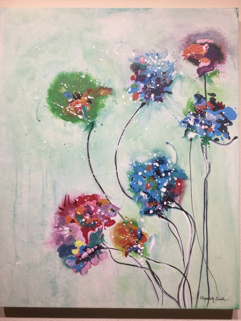 Dancing Mums Painting by Elizabeth Smith | Saatchi Art