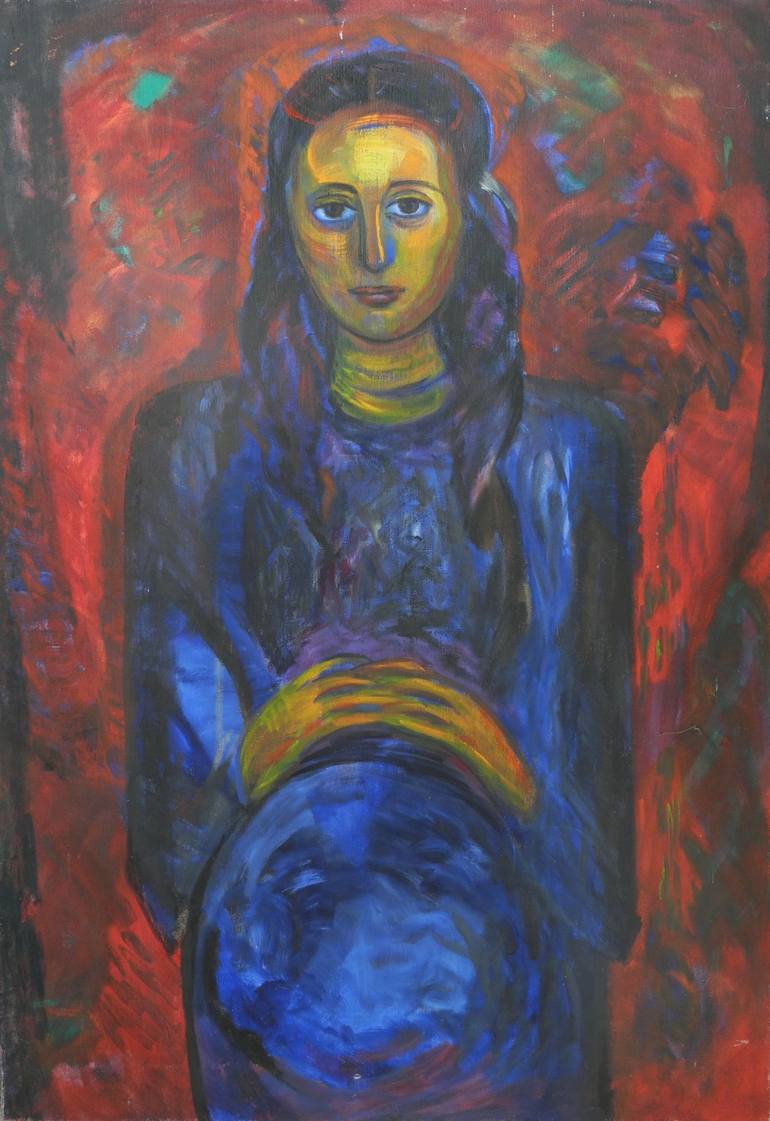 The Pregnant Woman Painting by Ragnit von Mosch | Saatchi Art