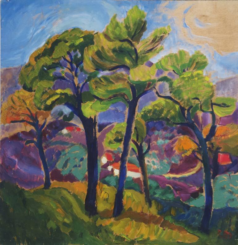 Blazing Sun in the South Painting by Ragnit Von Mosch | Saatchi Art