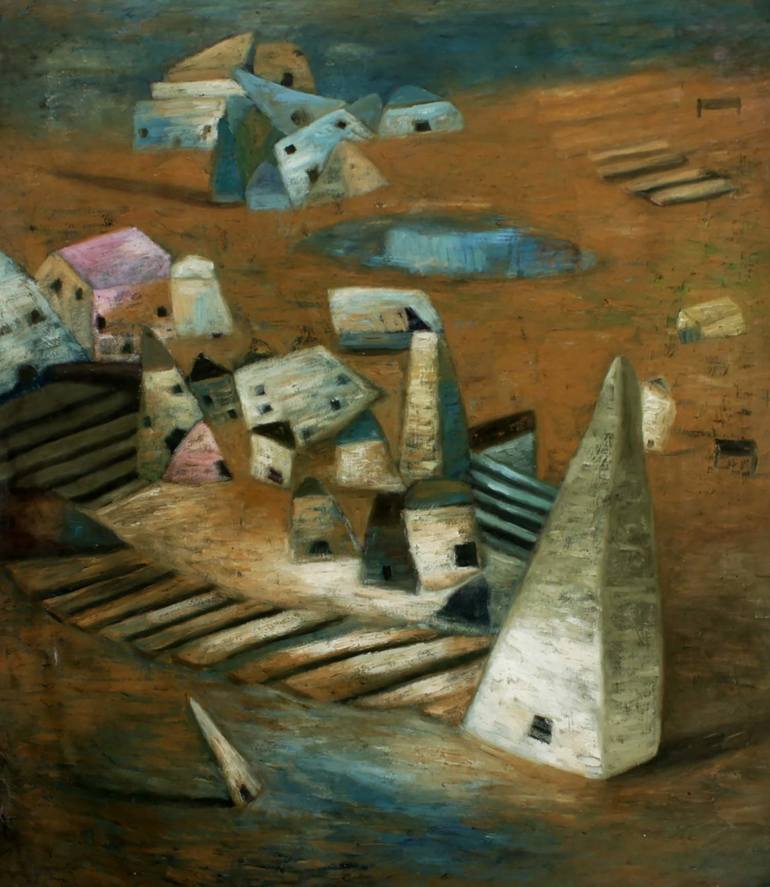 The Conical land Painting by Art And Me | Saatchi Art