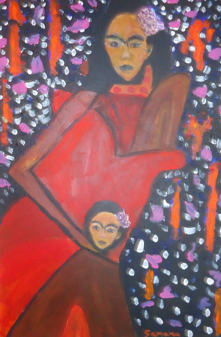 Frida Painting by ron samara | Saatchi Art
