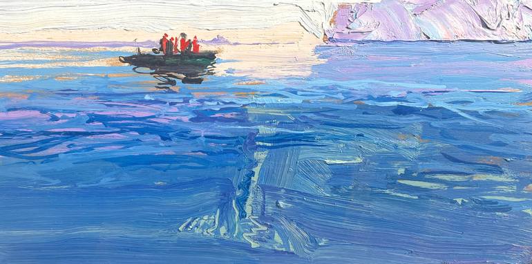 Sighting of humpback whale Painting by Simon Pierse | Saatchi Art