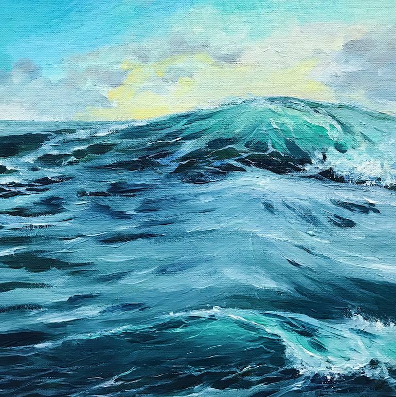 Sea view Painting by Anastasiya Malova | Saatchi Art