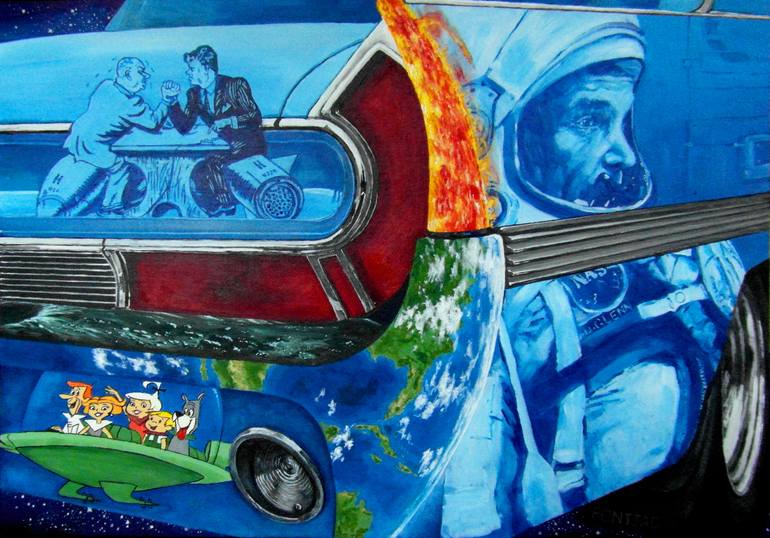 rocket man Painting by craig neal smith | Saatchi Art