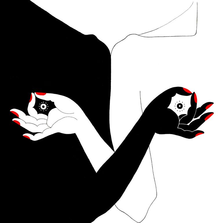 Mudra Drawing by Marina Yarovaya | Saatchi Art