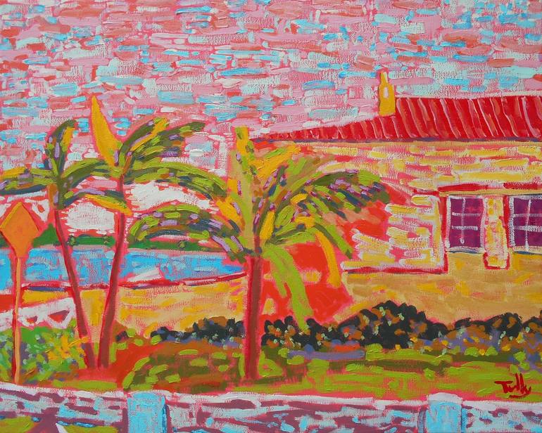 Driving to South Beach Painting by William Tully | Saatchi Art United ...