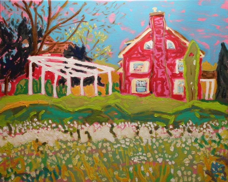 The house near Dows Lake Painting by William Tully | Saatchi Art