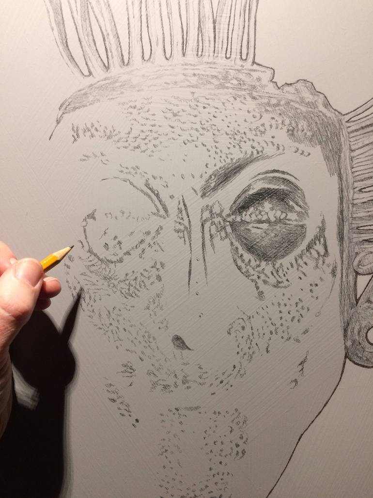 Francisco de Orellana's Death Mask Painting by Martin Schlierkamp ...