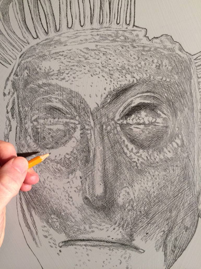 Francisco de Orellana's Death Mask Painting by Martin Schlierkamp ...