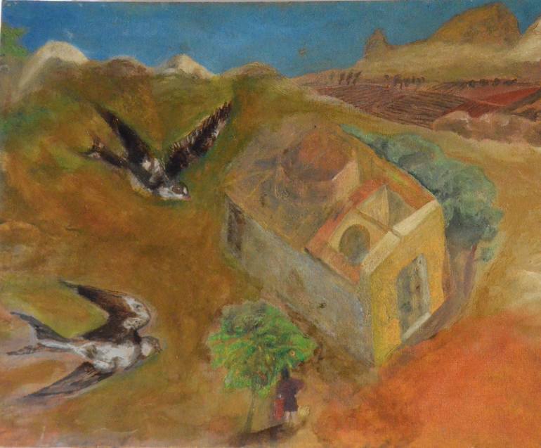 Priest's wife Painting by Pavlos Passaris | Saatchi Art