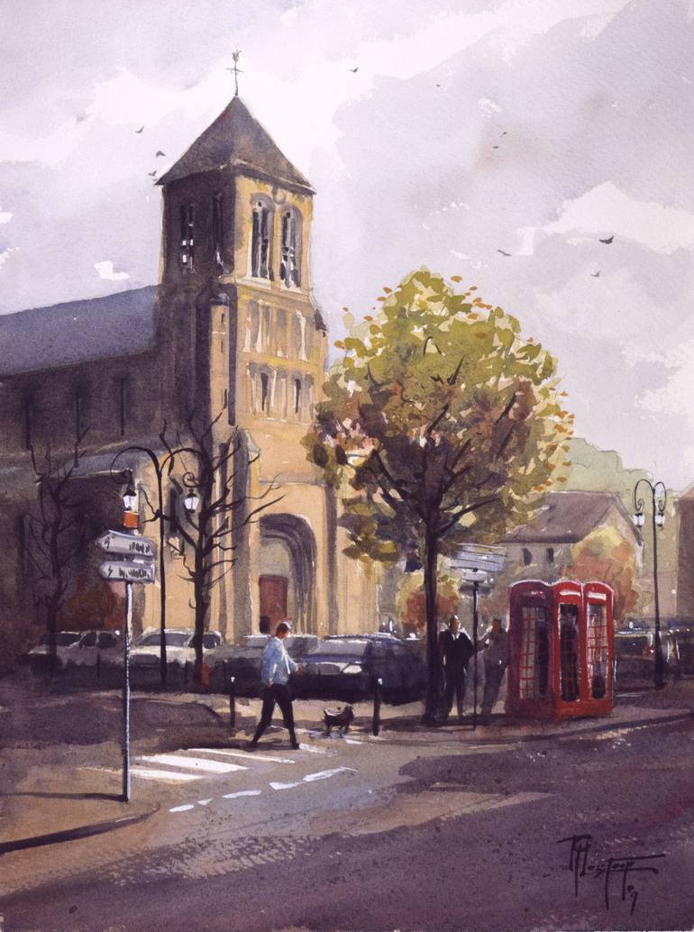 Townscape Painting by Tyl Destoop | Saatchi Art