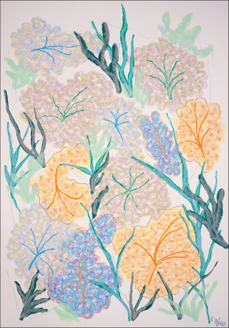 Underwater Algae Painting by Kind Of Cyan | Saatchi Art